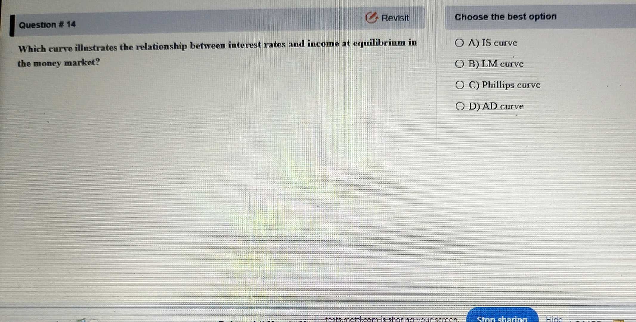 Question 14 Revisit Choose the best option | StudyX