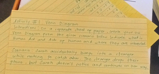 Aclivity 1 Venn Diagram Intructions on a | StudyX