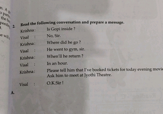 2 Read the following conversation and | StudyX