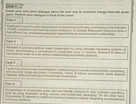 Task 4 Create your own short dialogue about | StudyX