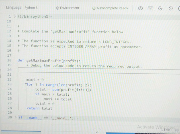 Language Python 3 ) Environment | StudyX
