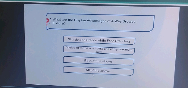 What are the Display Advantages of 4-Way | StudyX