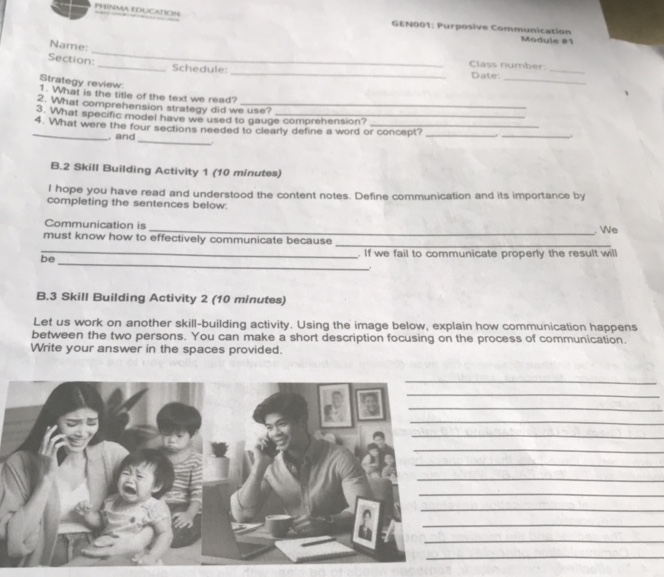 Name GRnoo1 Purposive Communication Module | StudyX