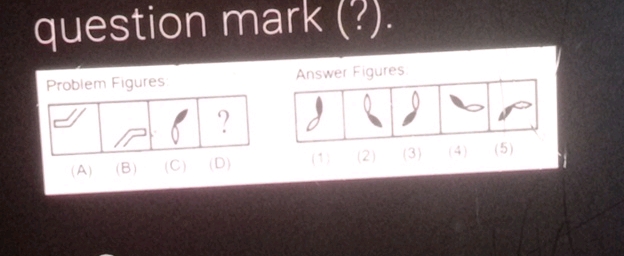 question mark () Problem Figures Answer | StudyX