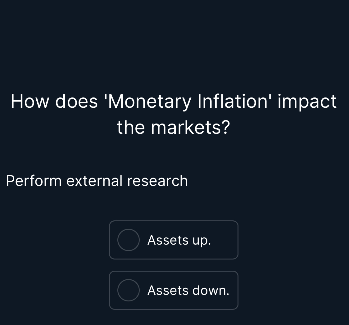 How does Monetary Inflation impact the | StudyX