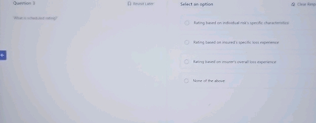 Question 3 - Revisit later Select an option | StudyX