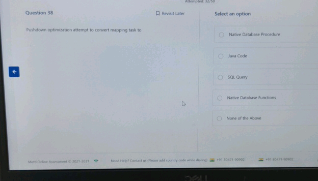 Attempted 12 / 50 Question 38 Revisit Later | StudyX