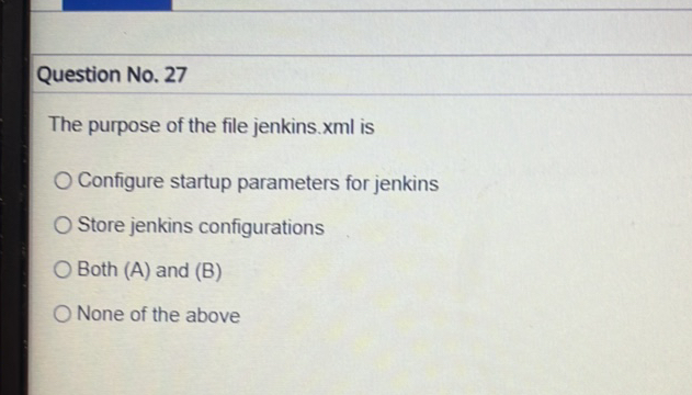 Question No 27 The purpose of the file | StudyX