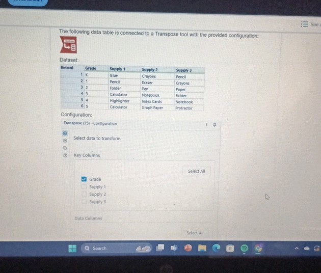 See The following data table is connected | StudyX