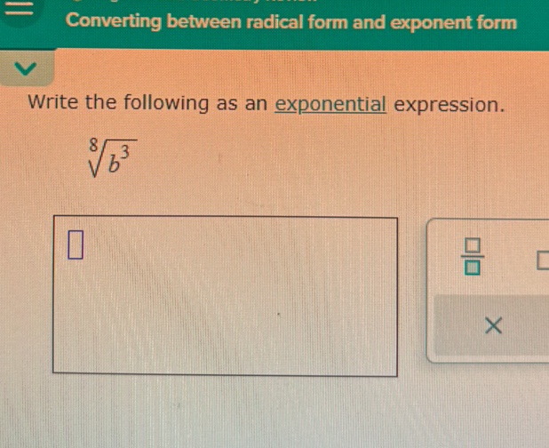 Converting between radical form and | StudyX