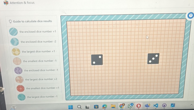 Attention focus Guide to calculate dice | StudyX