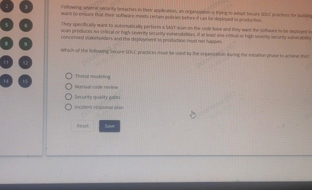 2 3 5 6 8 11 14 15 Threat modeling Manual | StudyX