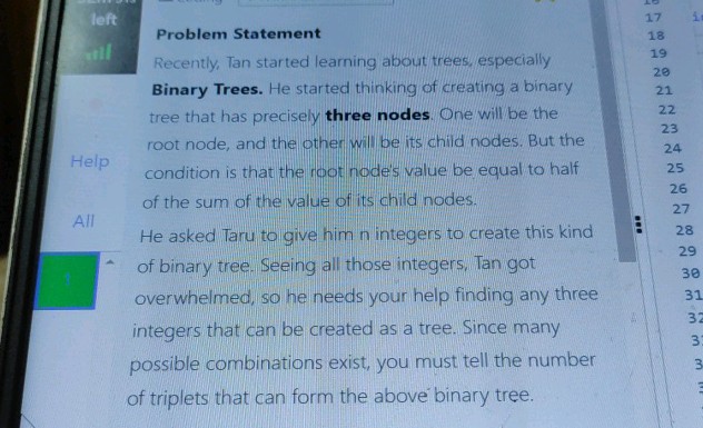 Problem Statement Recently Tan started | StudyX