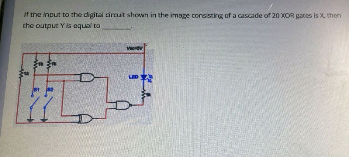 If the input to the digital circuit shown | StudyX