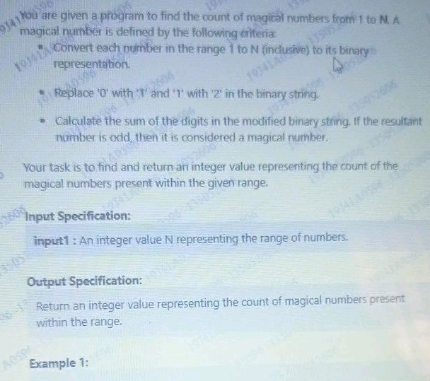You are given a program to find the count | StudyX
