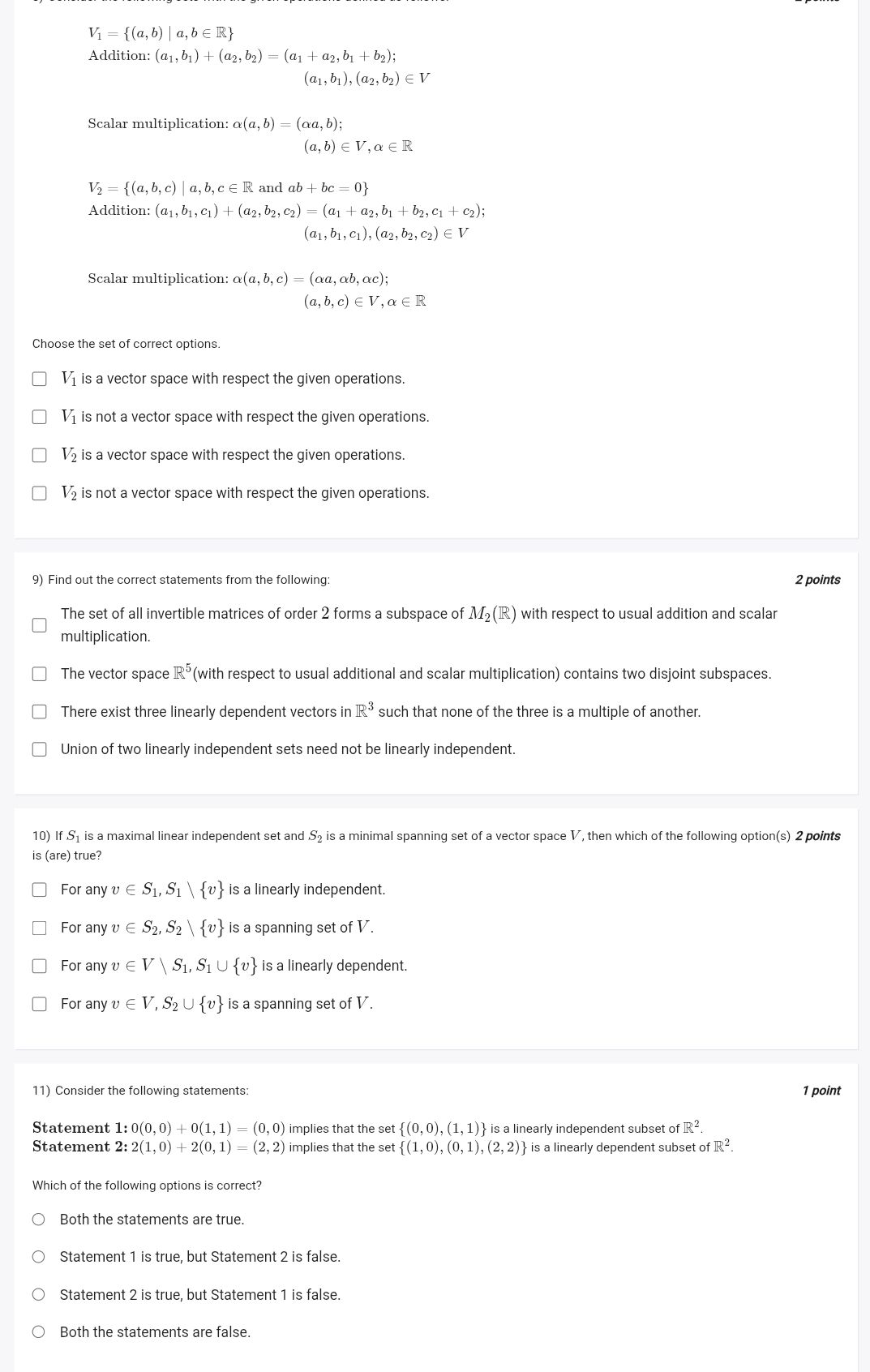 Consider the following sets with the given | StudyX
