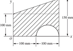 The image shows a composite shape with a | StudyX