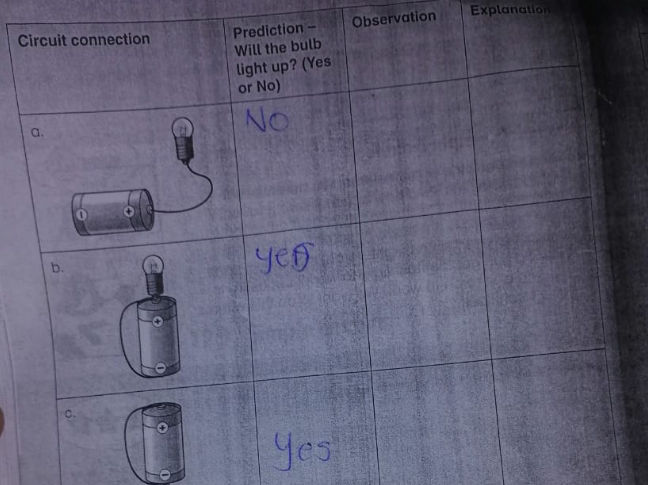 Circuit connection | Prediction - Will the | StudyX