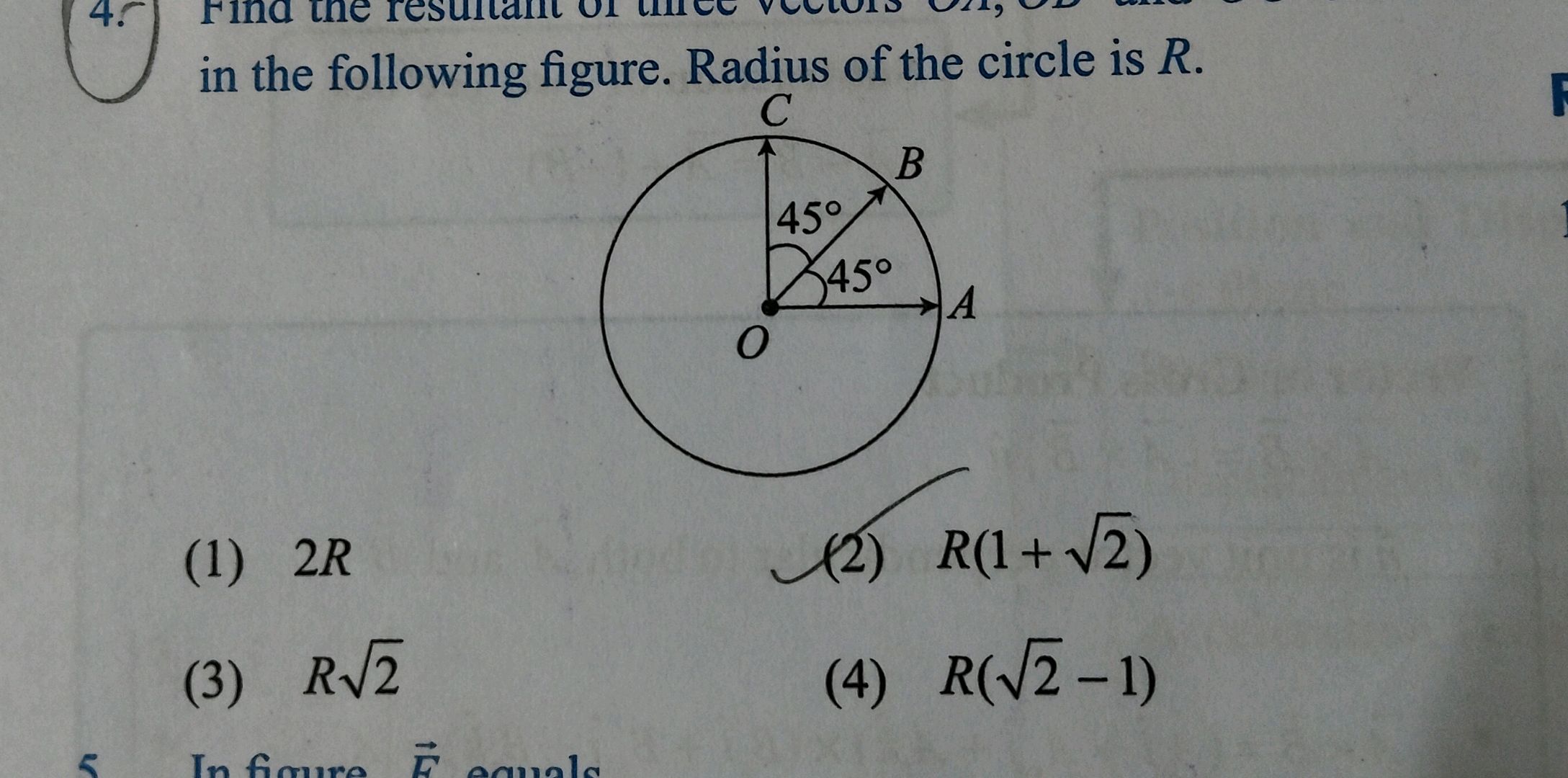 Find the resultant of three vectors OA, OB | StudyX