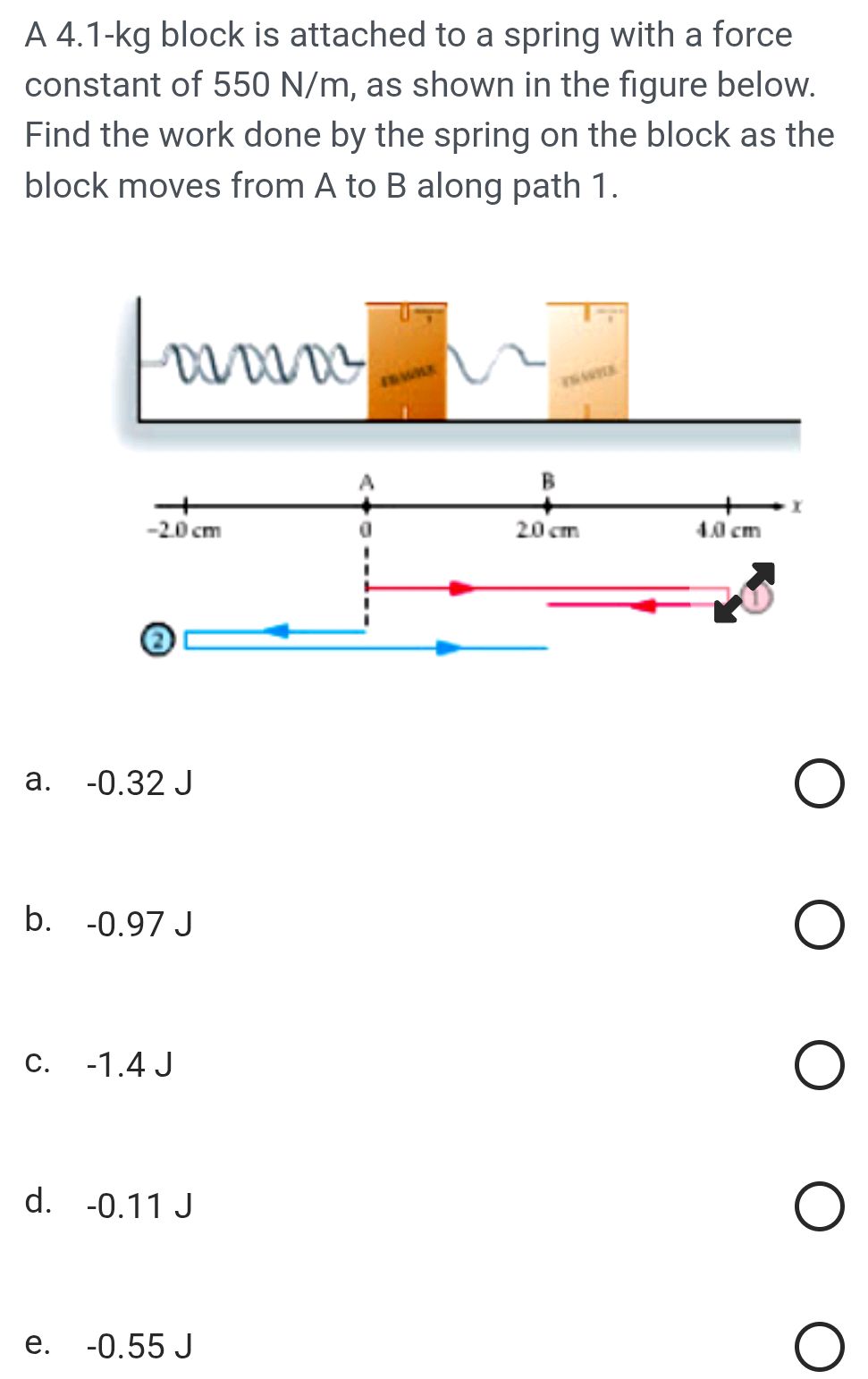 A 4.1-kg block is attached to a spring with | StudyX