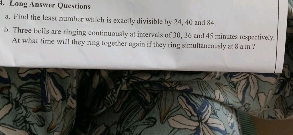 a. Find the least number which is exactly | StudyX