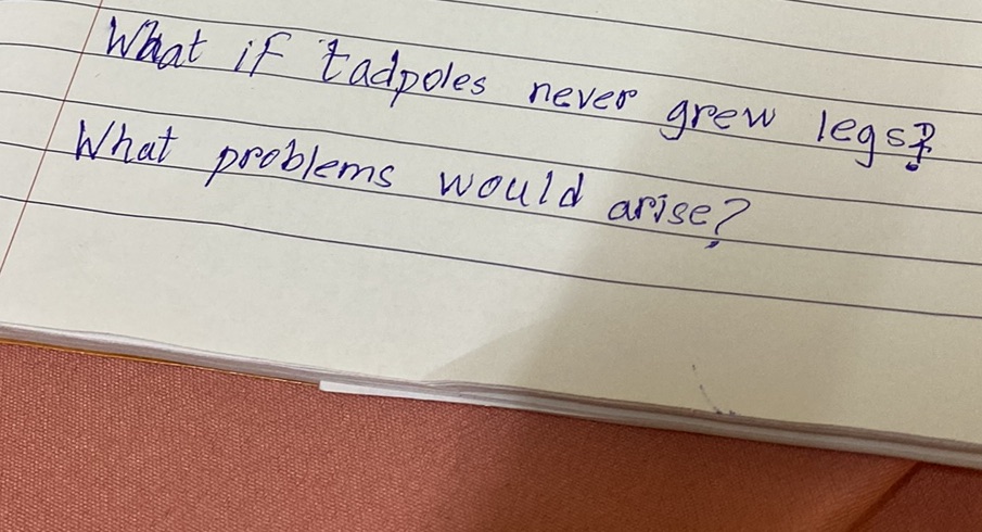 What if tadpoles never grew legs? What | StudyX