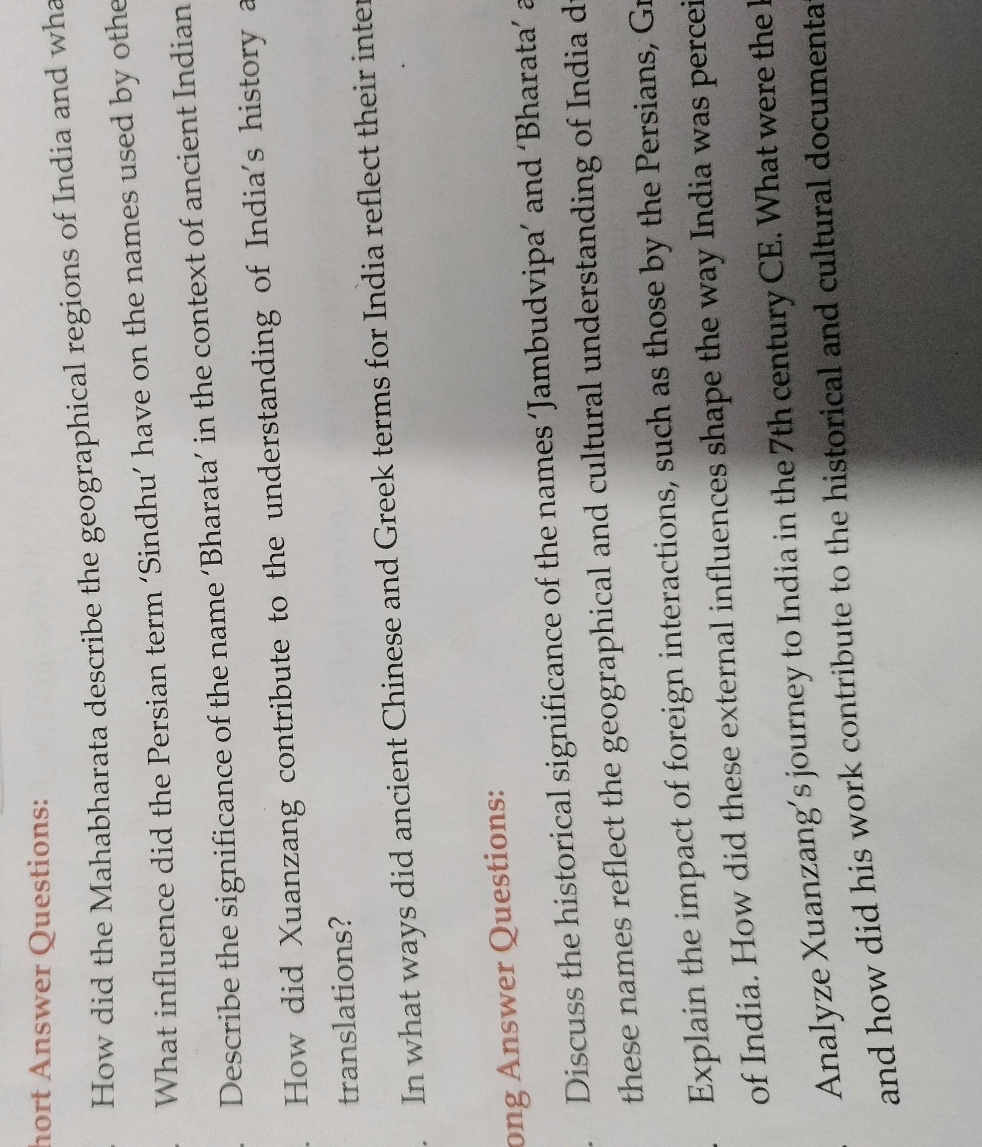 Short Answer Questions: How did the | StudyX