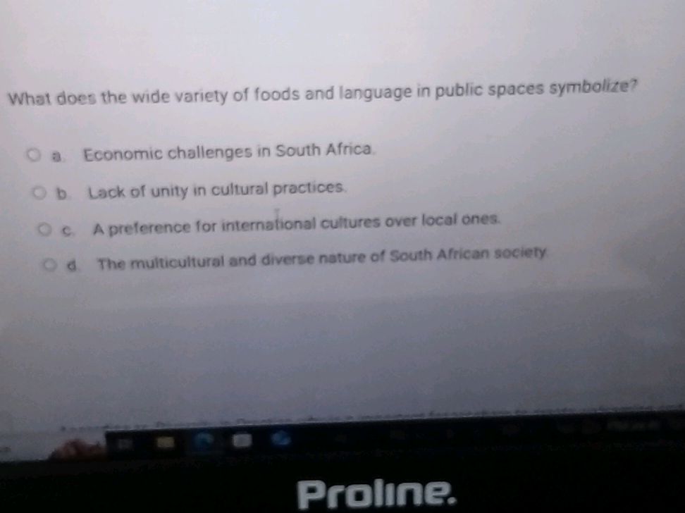 What does the wide variety of foods and