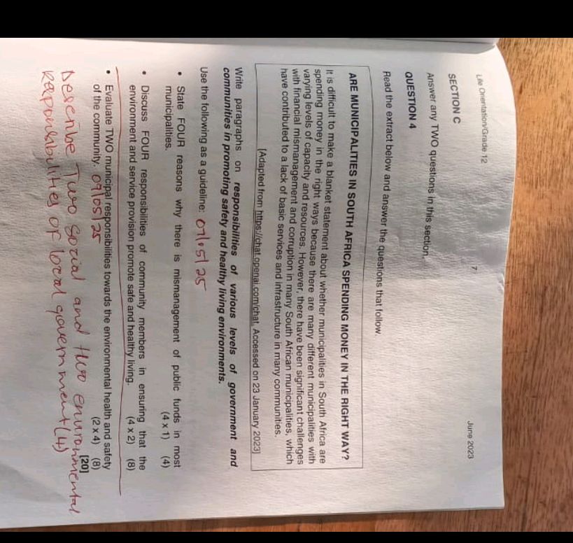 State FOUR reasons why there is | StudyX