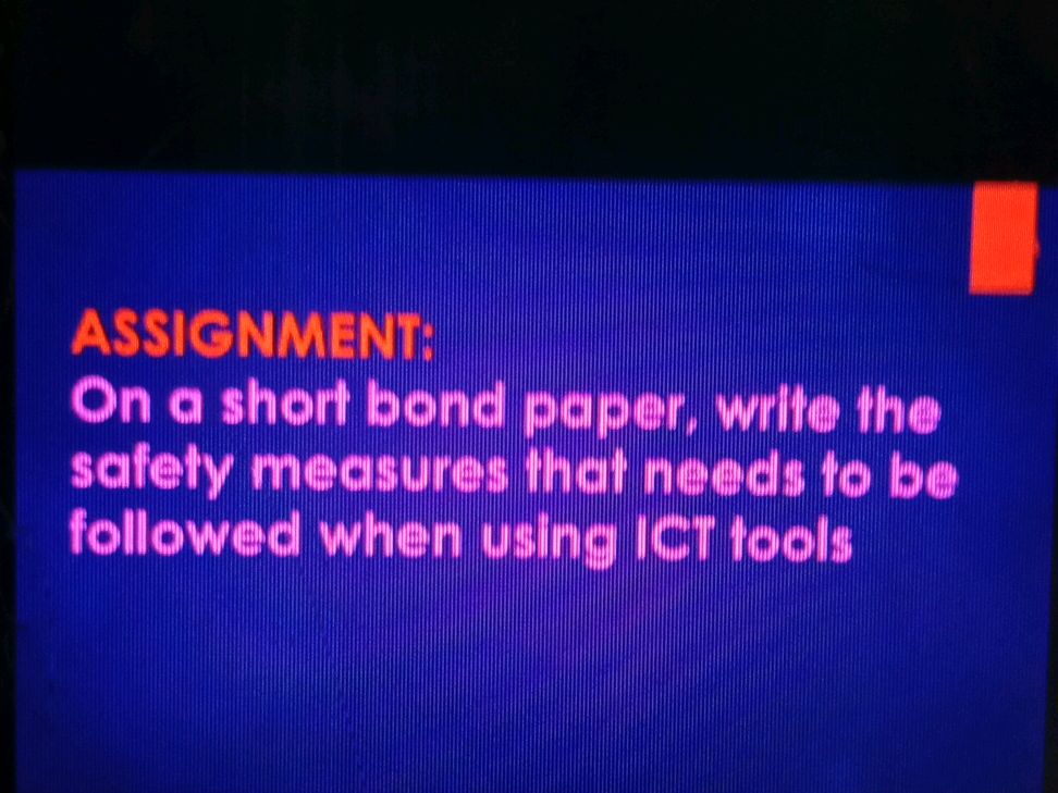 ASSIGNMENT: On a short bond paper, write | StudyX
