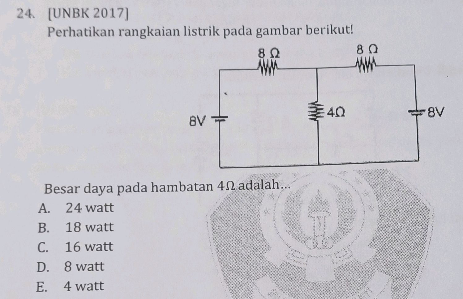 Perhatikan rangkaian listrik pada gambar | StudyX