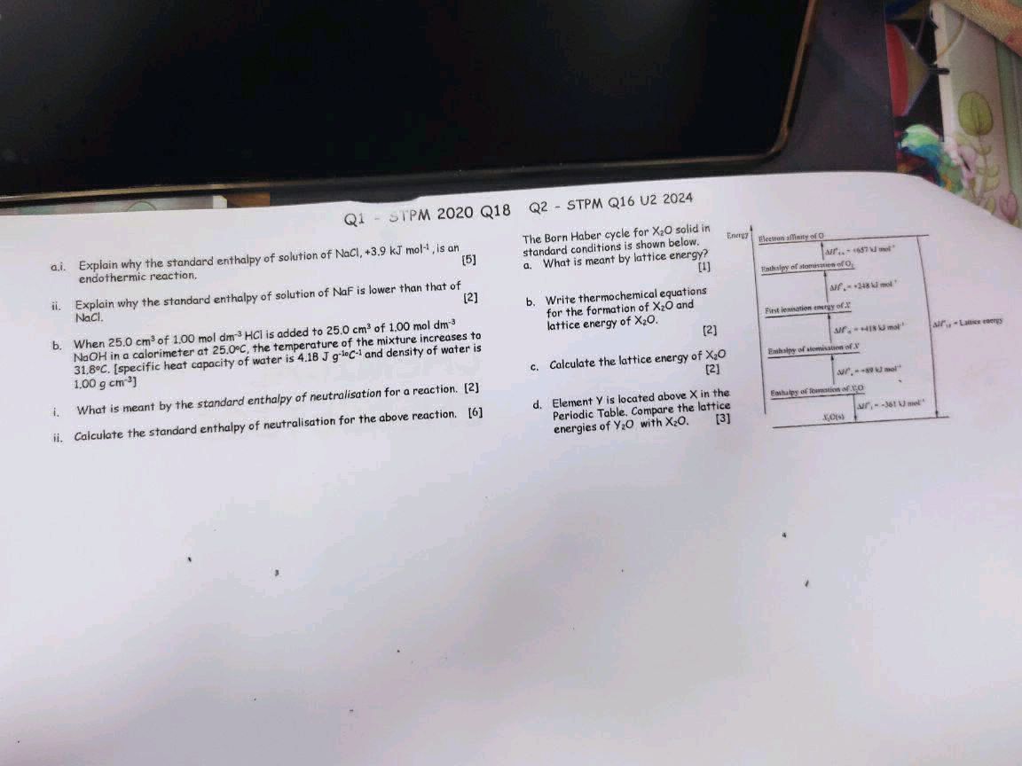 Q1 - STPM 2020 Q18 a.i. Explain why the | StudyX