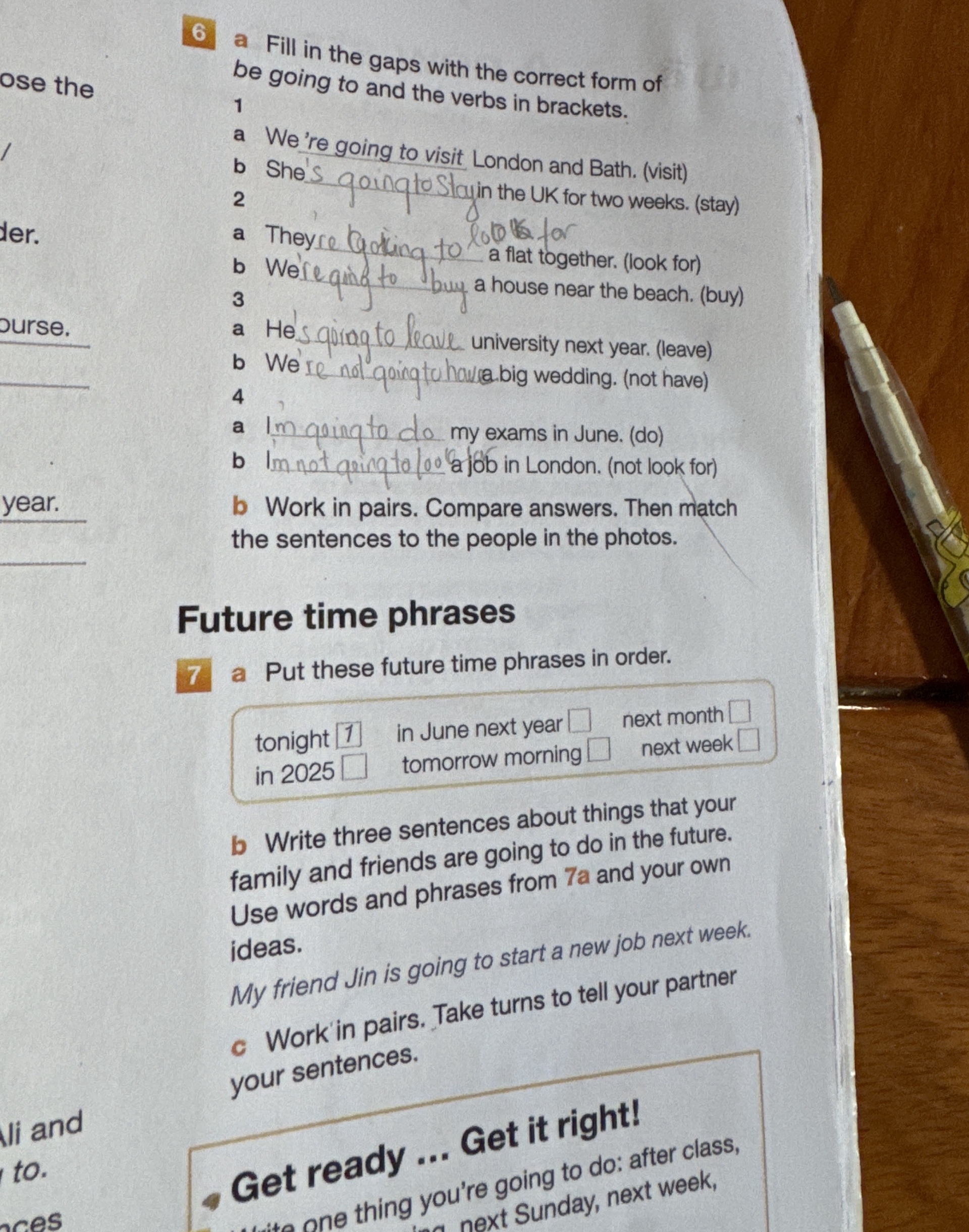 6 a Fill in the gaps with the correct form | StudyX