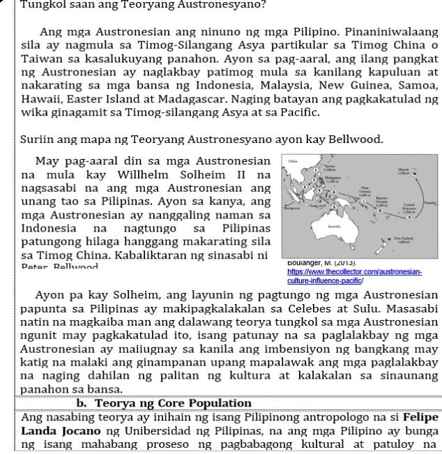 Tungkol saan ang Teoryang Austronesyano? | StudyX