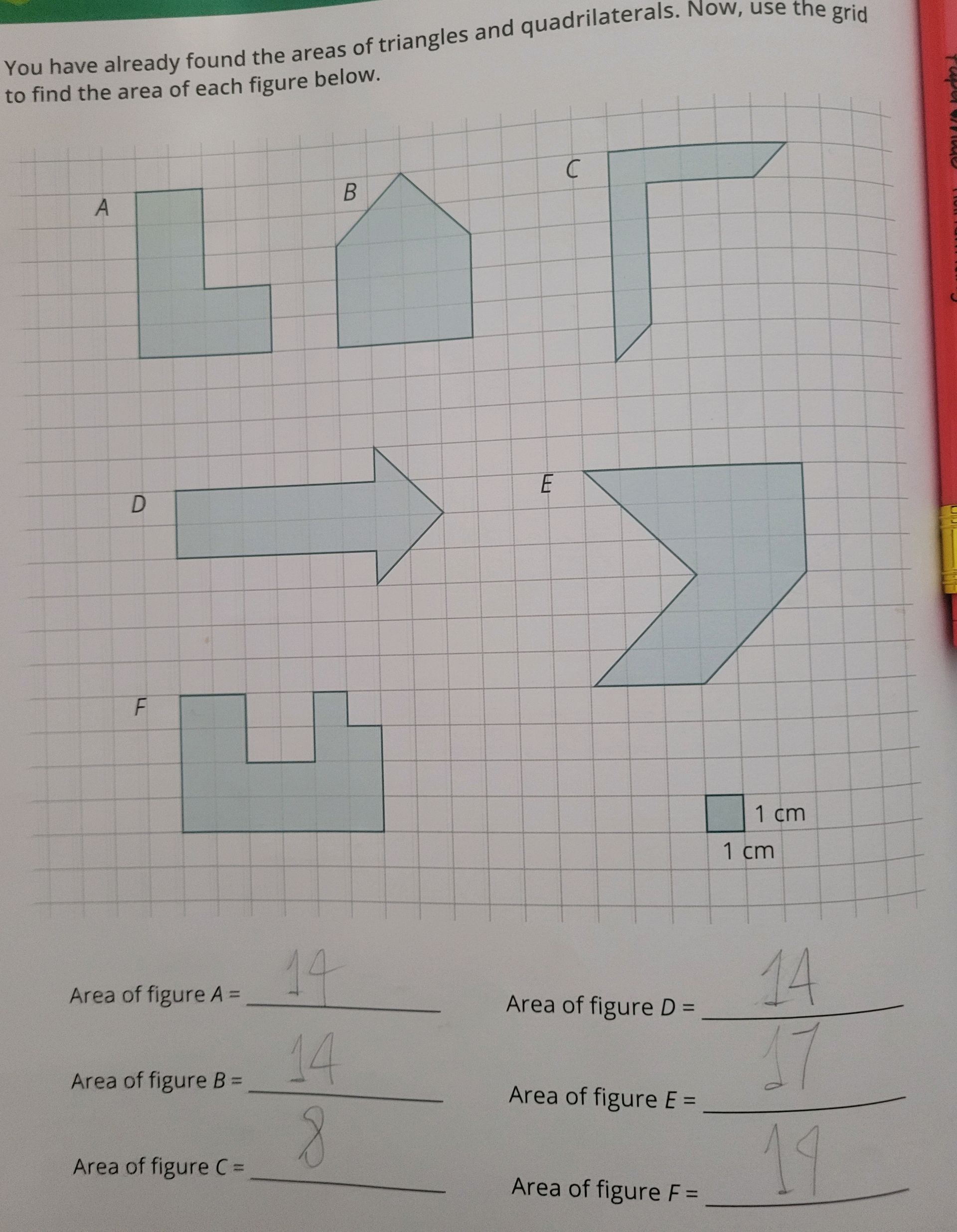 You have already found the areas of | StudyX