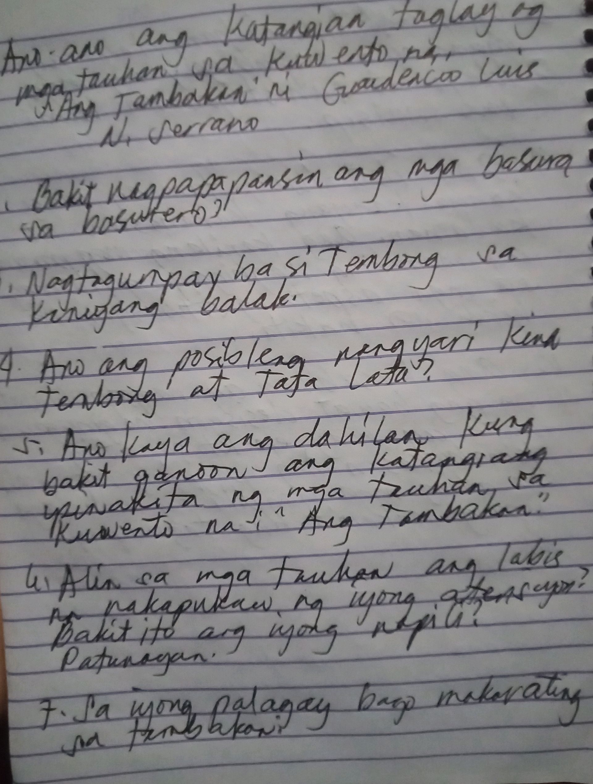 1. Ano-ano ang katangian taglay ng mga | StudyX