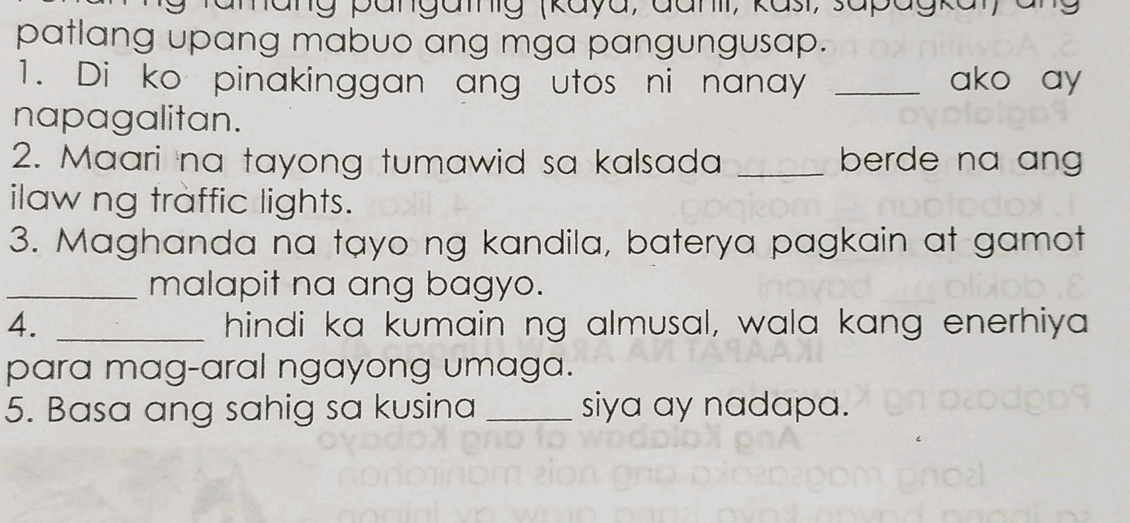 Di ko pinakinggan ang utos ni nanay ako ay