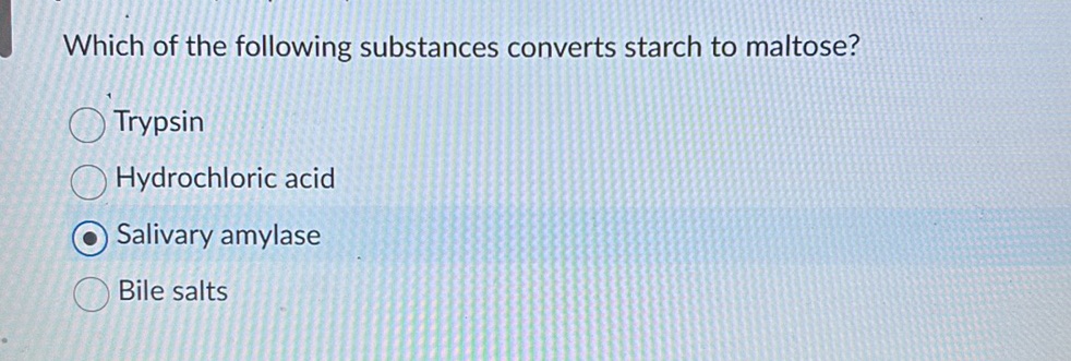 Which of the following substances converts | StudyX