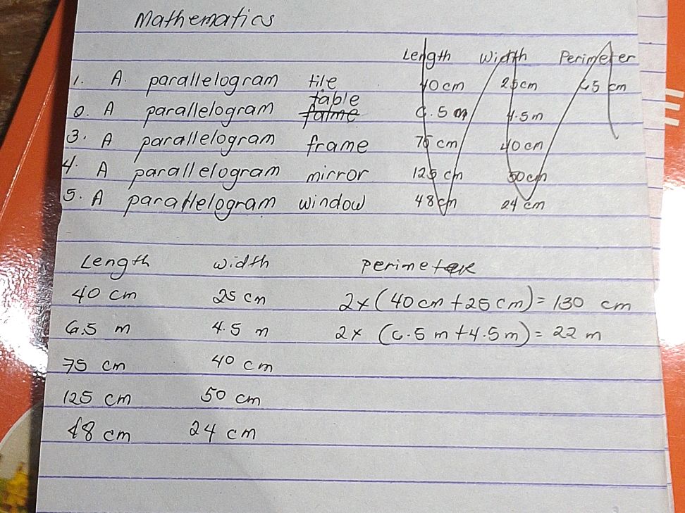 1. A parallelogram tile 2. A parallelogram | StudyX