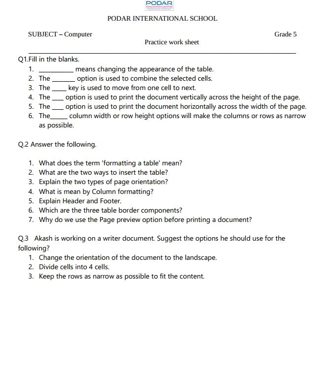 Q1. Fill in the blanks. 1. _______ means | StudyX