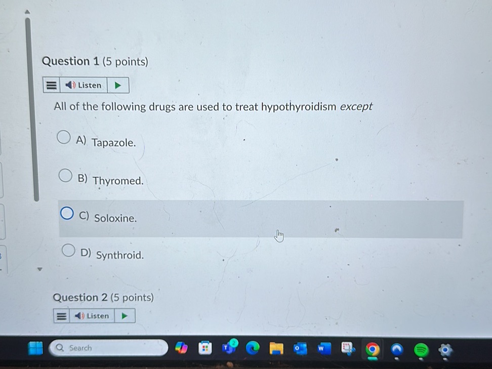 All of the following drugs are used to treat | StudyX