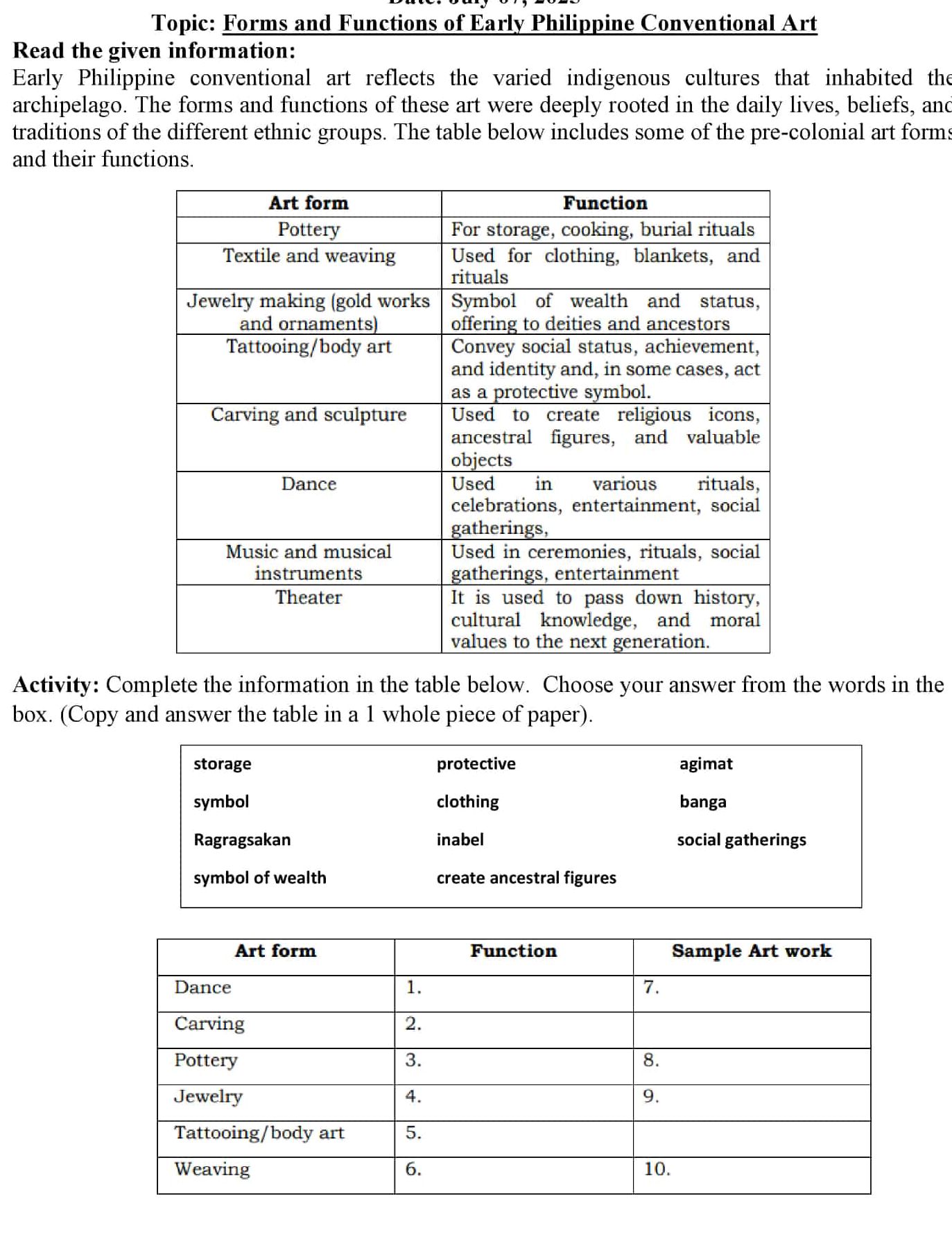 Read the given information: Early | StudyX
