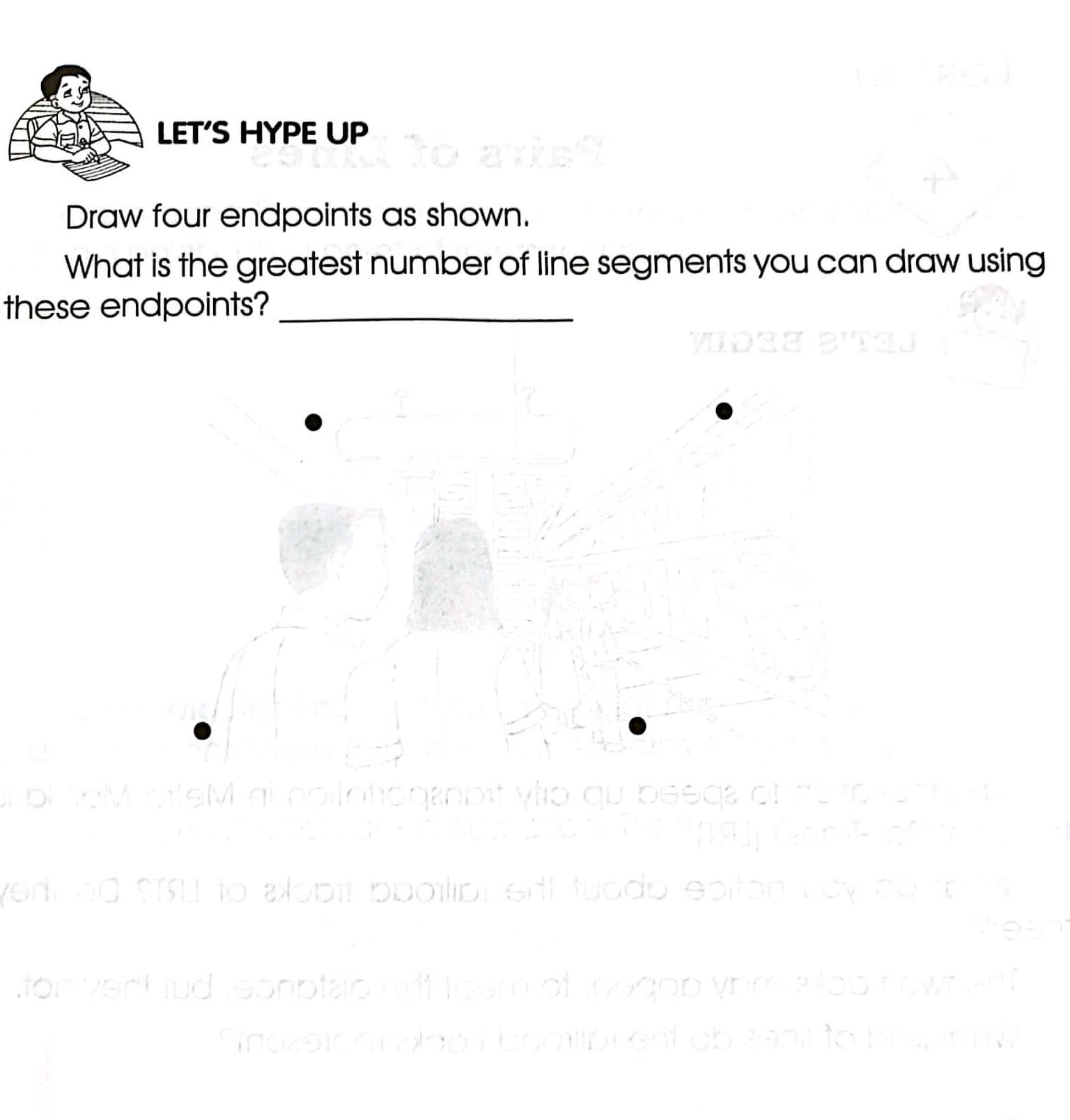 Draw four endpoints as shown. What is the | StudyX
