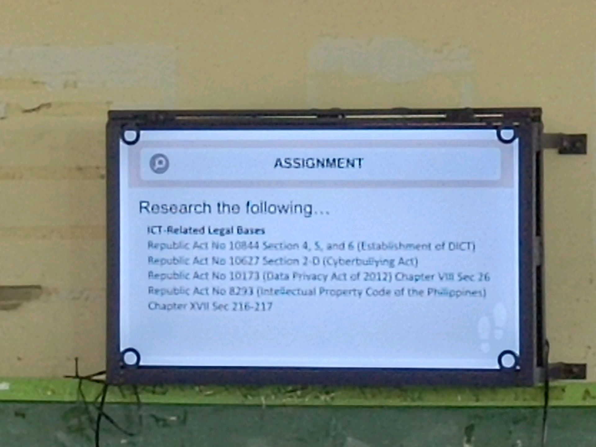 Research the following... ICT-Related Legal | StudyX