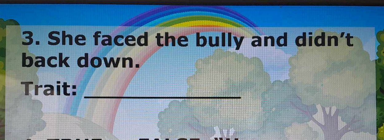 She faced the bully and didn't back down. | StudyX