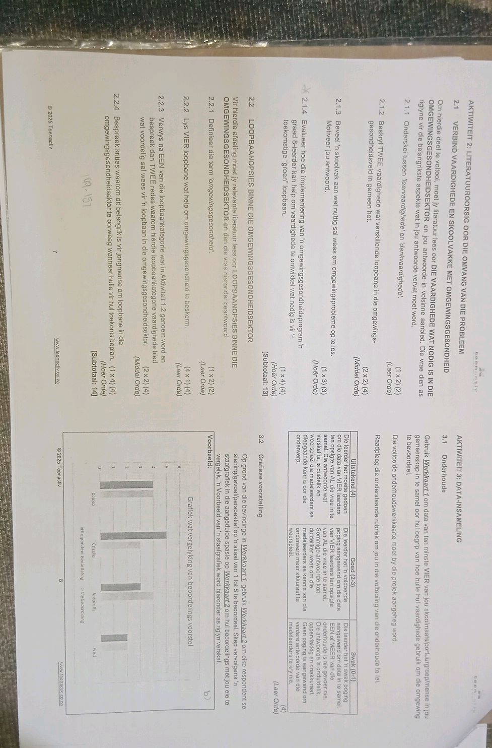 2. 2 LOOPBAANOPSIES BINNE DIE | StudyX