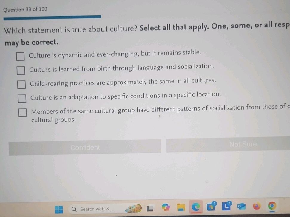 Which statement is true about culture?