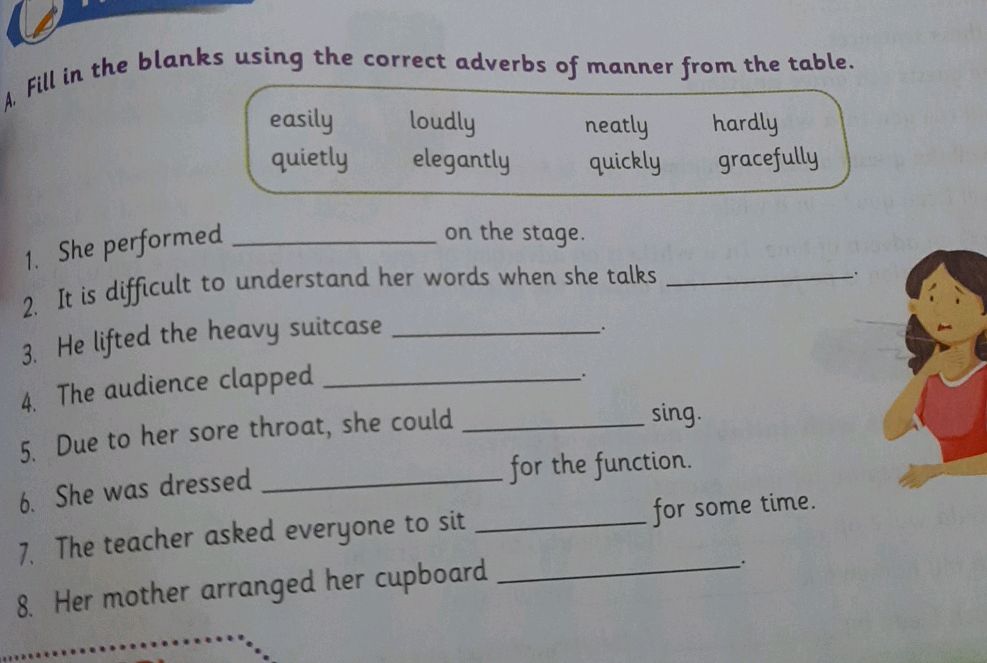 A. Fill in the blanks using the correct | StudyX