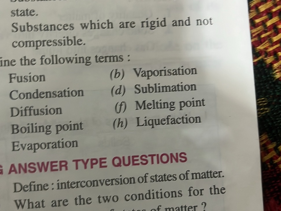 Define the following terms: Fusion (b) | StudyX