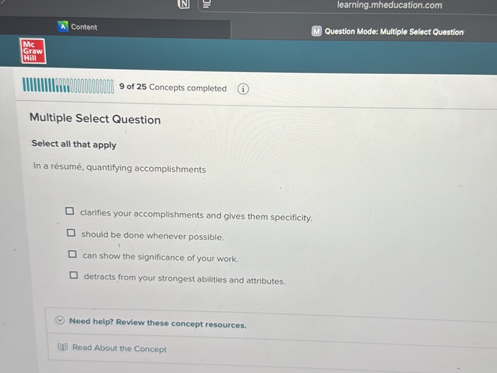 Multiple Select Question Select all that | StudyX